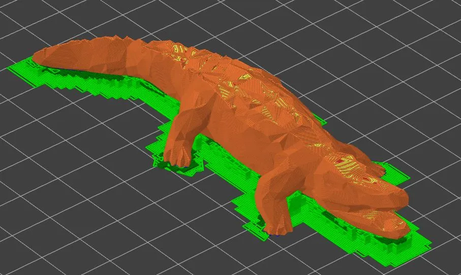Low poly crocodile by Edgar.A | Download free STL model | Printables.com
