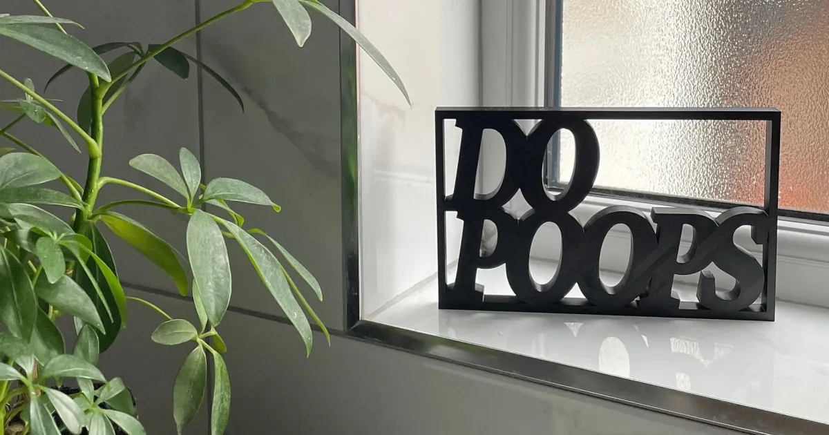 "Do Poops" Decorative Frame by Kahpwn | Download free STL model ...