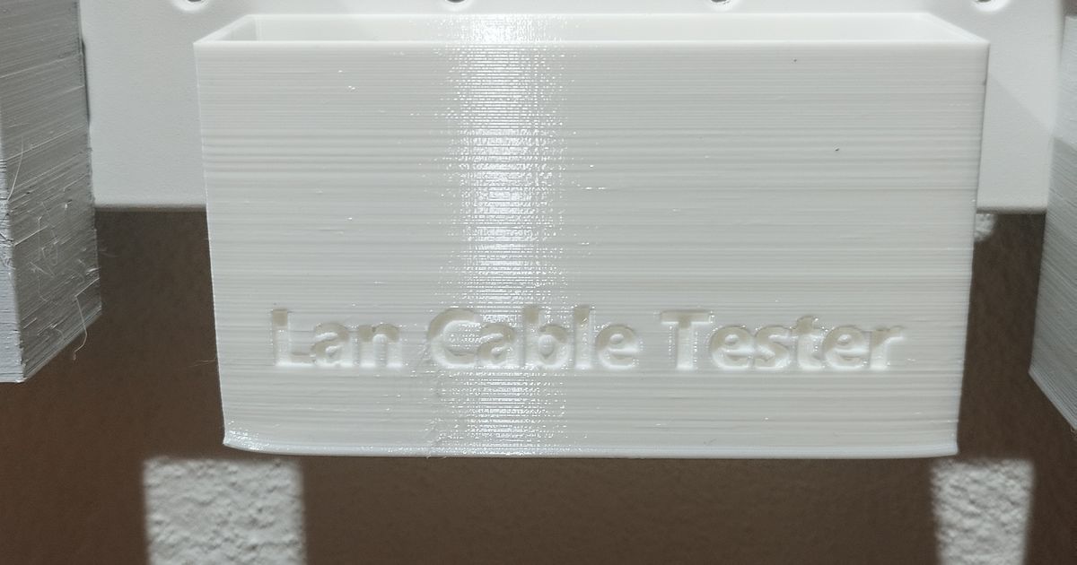 Ikea Skadis Lan Cable tester box by jozko | Download free STL model ...