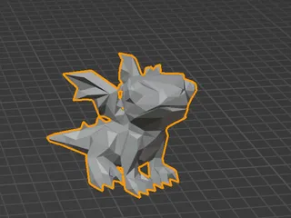 Low poly cute dragon by I_nuw_3d_pwinting | Download free STL model ...
