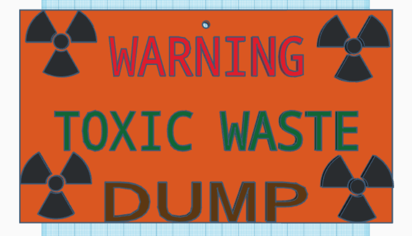 Warning Toxic waste Dump sign by Isaac Harms | Download free STL model ...