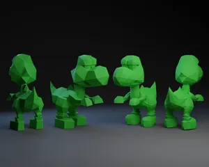Low Poly Yoshi by mApe | Download free STL model | Printables.com