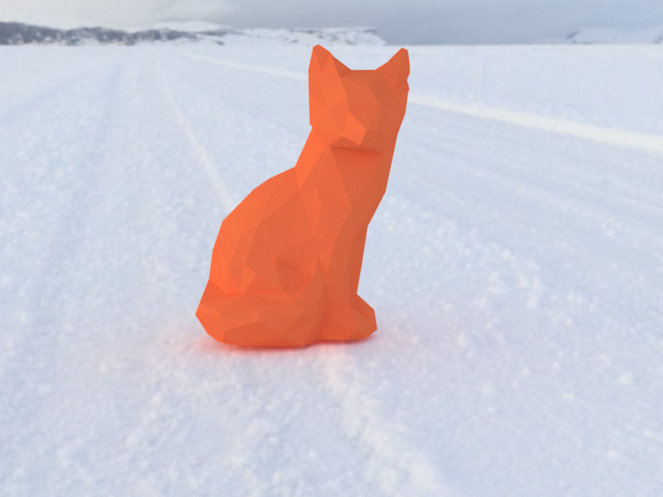 Cute low poly fox by Jerryie | Download free STL model | Printables.com