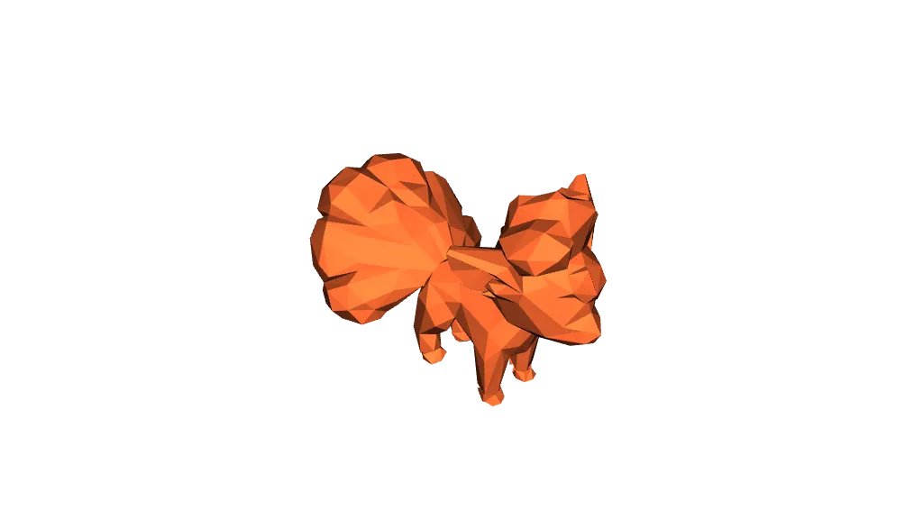 Low Poly Vulpix by Peter Farell | Download free STL model | Printables.com