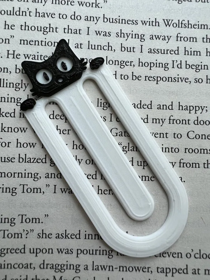 Peeking Cat Bookmark by skarim | Download free STL model | Printables.com