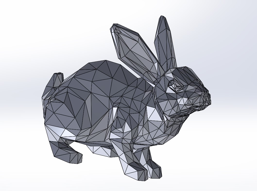 Low Poly Rabbit - Decoration by Marco Piazzo | Download free STL model ...