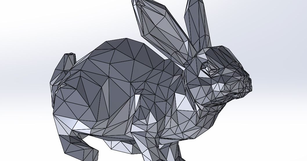 Low Poly Rabbit - Decoration by Marco Piazzo | Download free STL model ...