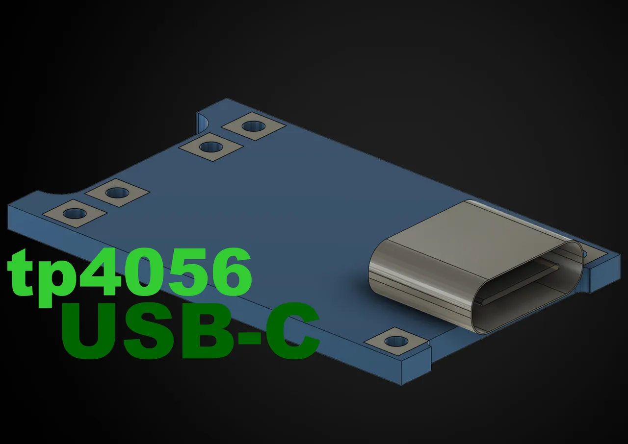 tp4056 usb-c model li-ion charge circuit 3d model by liangodesigns | Download free STL model ...