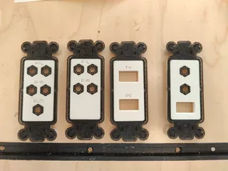 Decora wall plate AV inserts by isopropoflexx | Download free STL model ...
