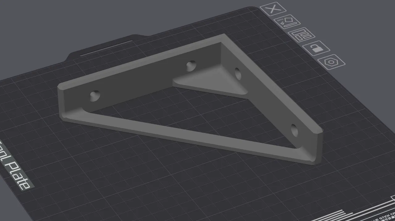 Simple 1"x6" and 1"x8" shelf bracket by ptmays | Download free STL ...