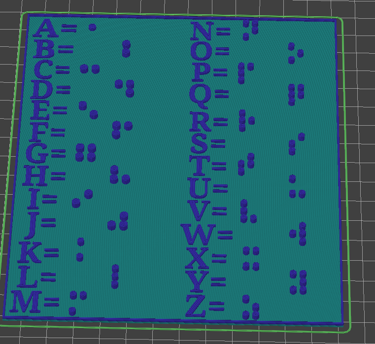 braile alphabet by SemiPolaron | Download free STL model | Printables.com