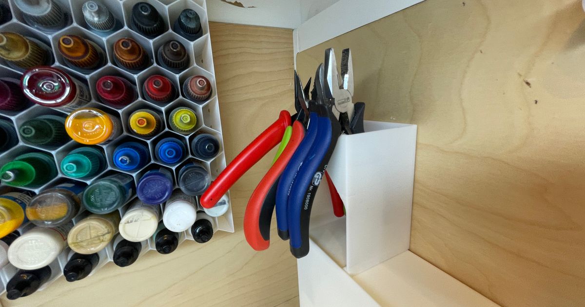 Plier & sidecutter holder by ATree | Download free STL model ...