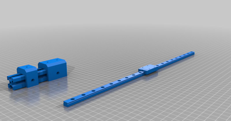 mgn9_drill_template_for_rail by Wozza82 | Download free STL model ...