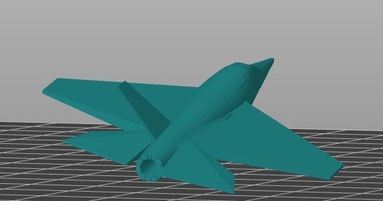 Fighter jet by kiranmatics | Download free STL model | Printables.com