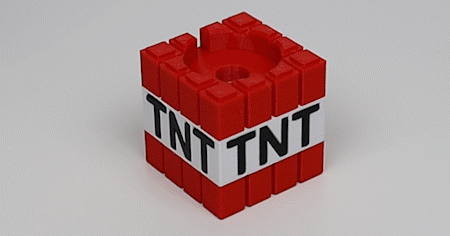 MINECRAFT TNT APPLE WATCH STAND by CUBE3DWORLD | Printables Store