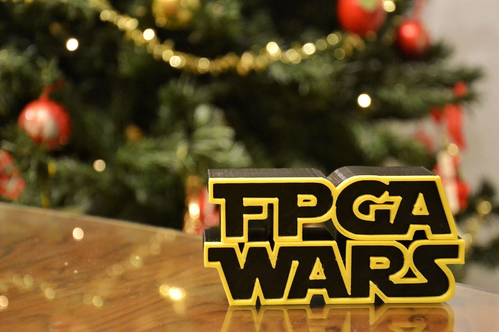 FPGA WARS Alternative logo STAR WARS by Julián Caro Linares | Download free STL model ...