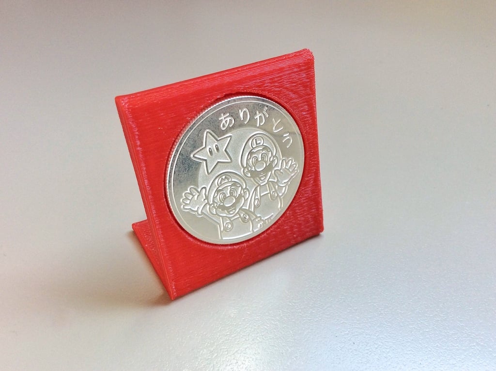 Nintendo Coin stand 40mm by Julián Caro Linares | Download free STL ...