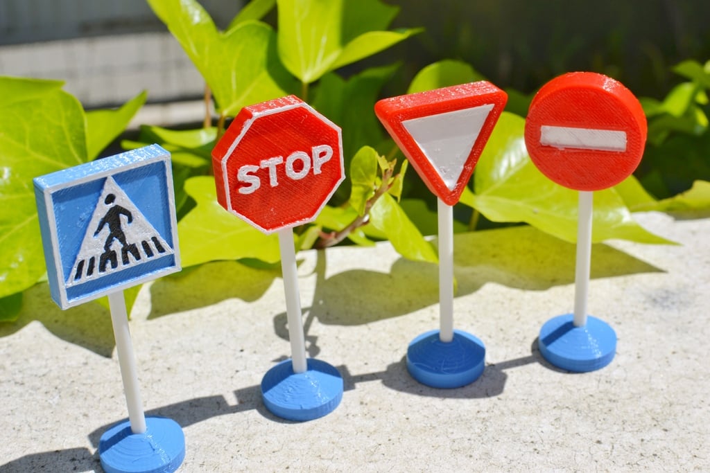 Traffic signs toy by Julián Caro Linares | Download free STL model ...