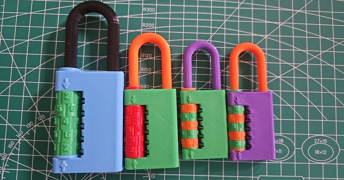 Five Digits Combination Padlock（Recreated 6-9 Digits） by yan yang ...