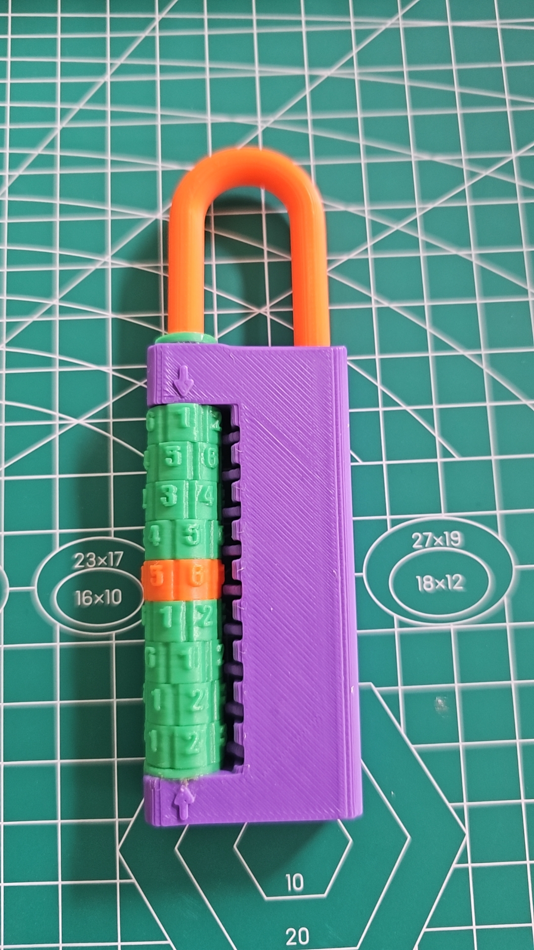Five Digits Combination Padlock（recreated 6 9 Digits） By Yan Yang