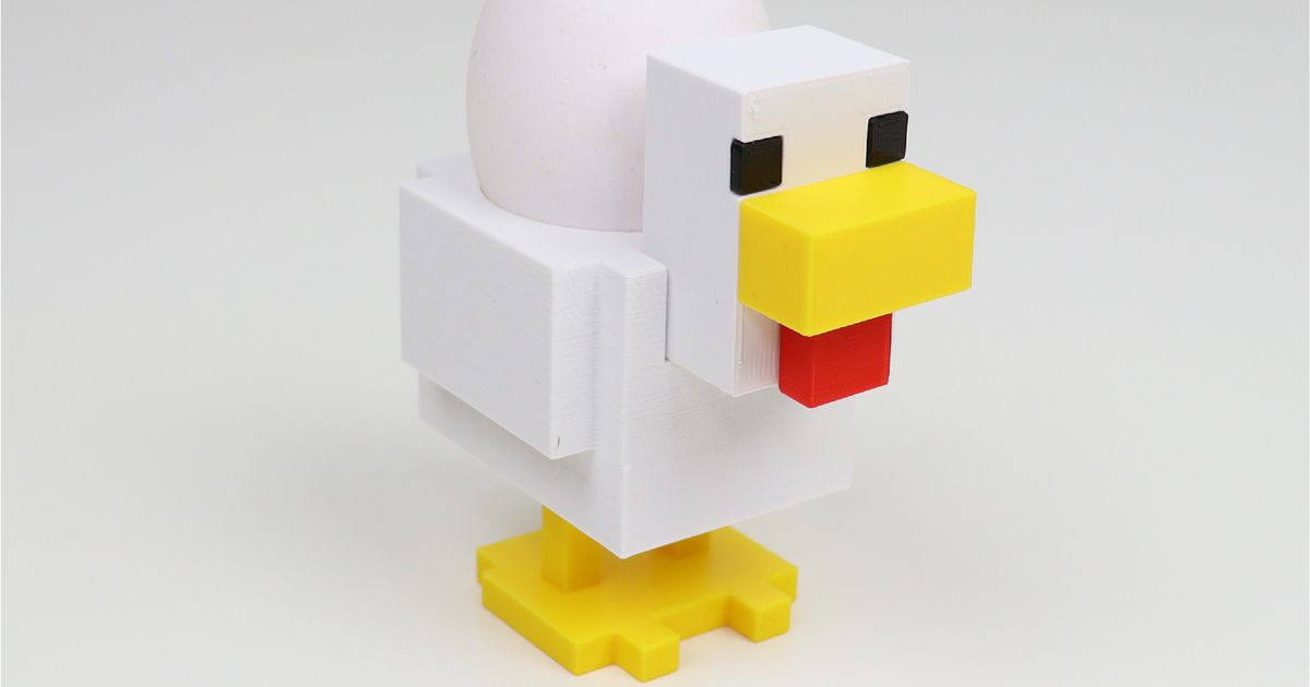 MINECRAFT CHICKEN EGG CUP by CUBE3DWORLD | Printables Store