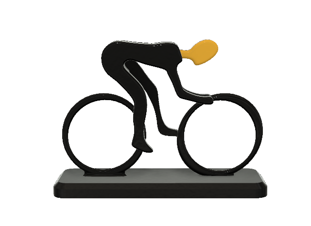Cycling Athelete Minimalist Square by Black Jack | Download free STL ...