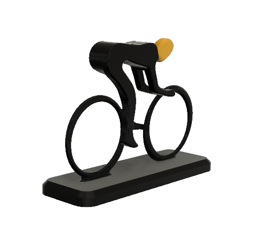 Cycling Athelete Minimalist Square by Black Jack | Download free STL ...
