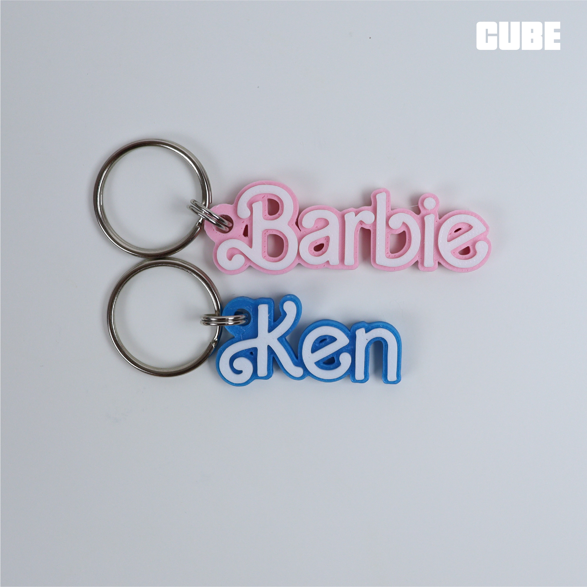 Customizable Barbie Keychain by CUBE3DWORLD | Printables Store