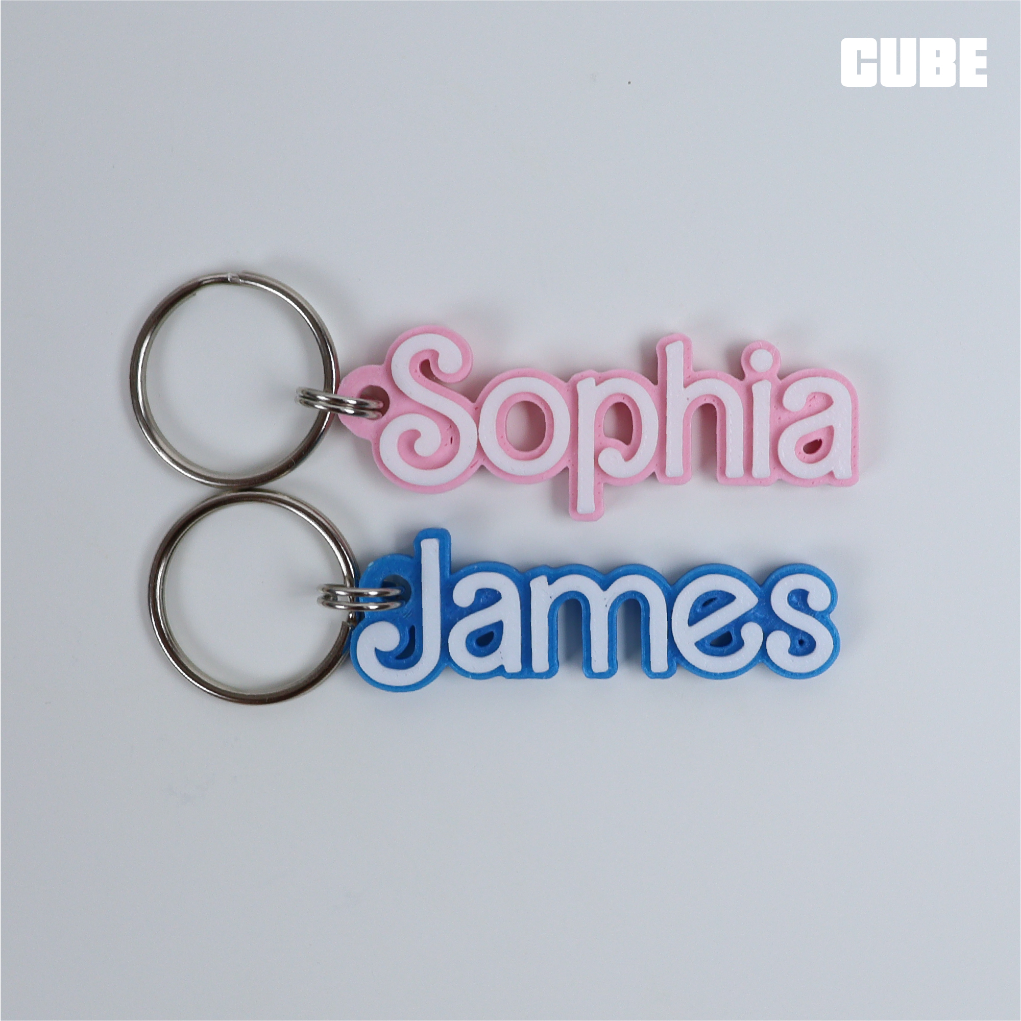 Customizable Barbie Keychain by CUBE3DWORLD | Printables Store