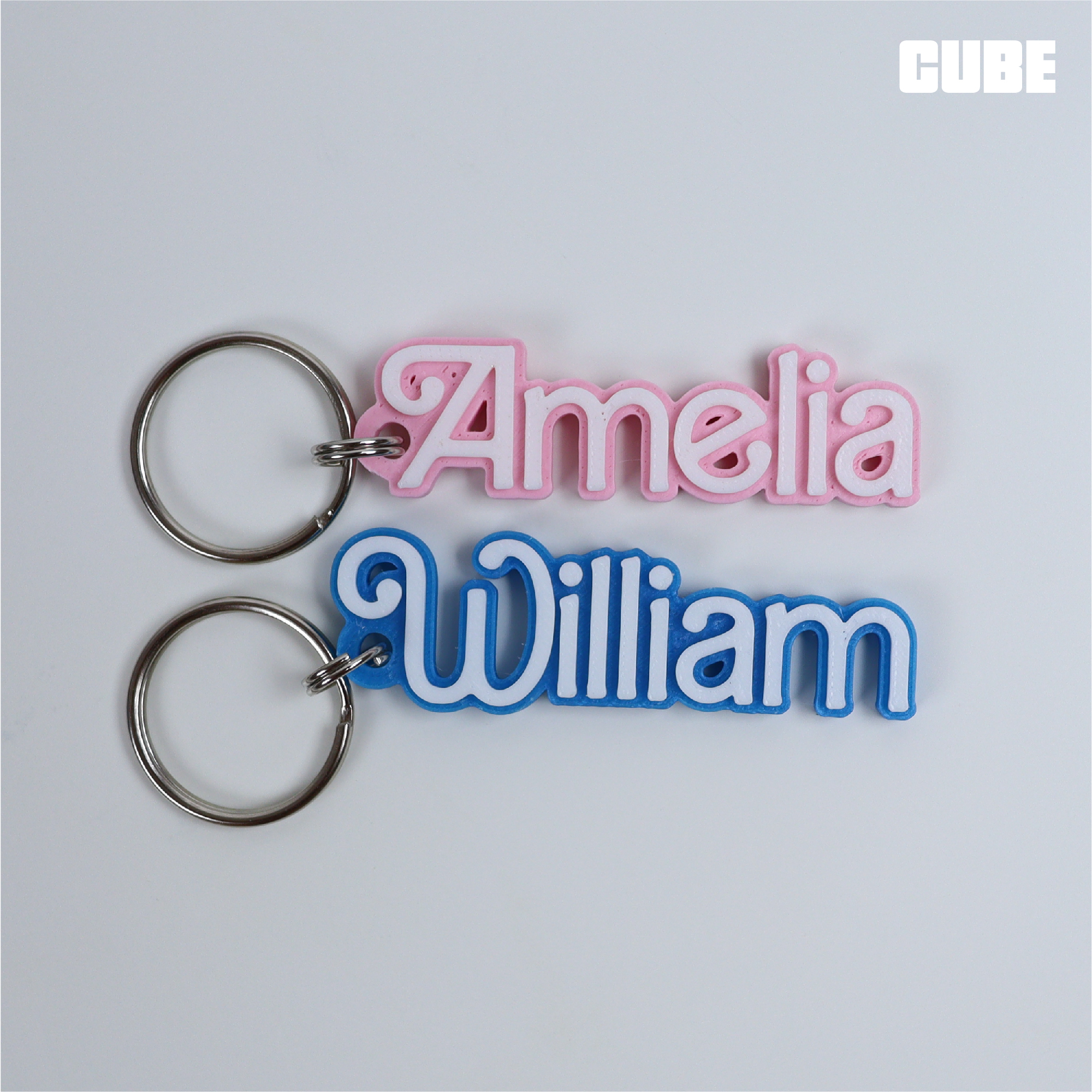 Customizable Barbie Keychain by CUBE3DWORLD | Printables Store