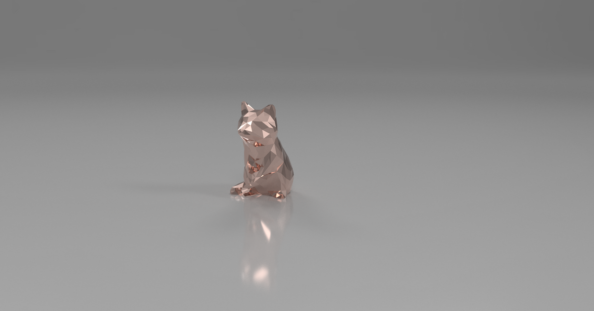 Racoon low poly by h0rsty | Download free STL model | Printables.com