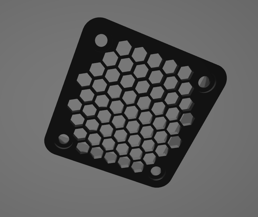 50mm Hex Mesh Fan Cover by mrusk | Download free STL model | Printables.com