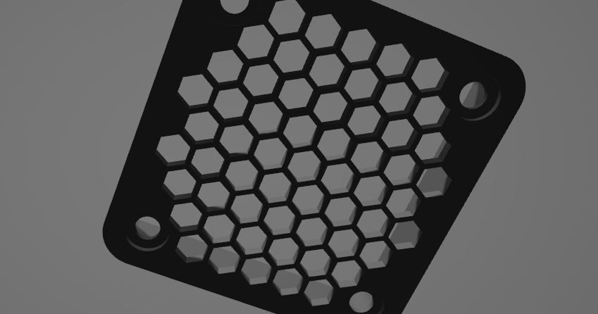 50mm Hex Mesh Fan Cover by mrusk | Download free STL model | Printables.com