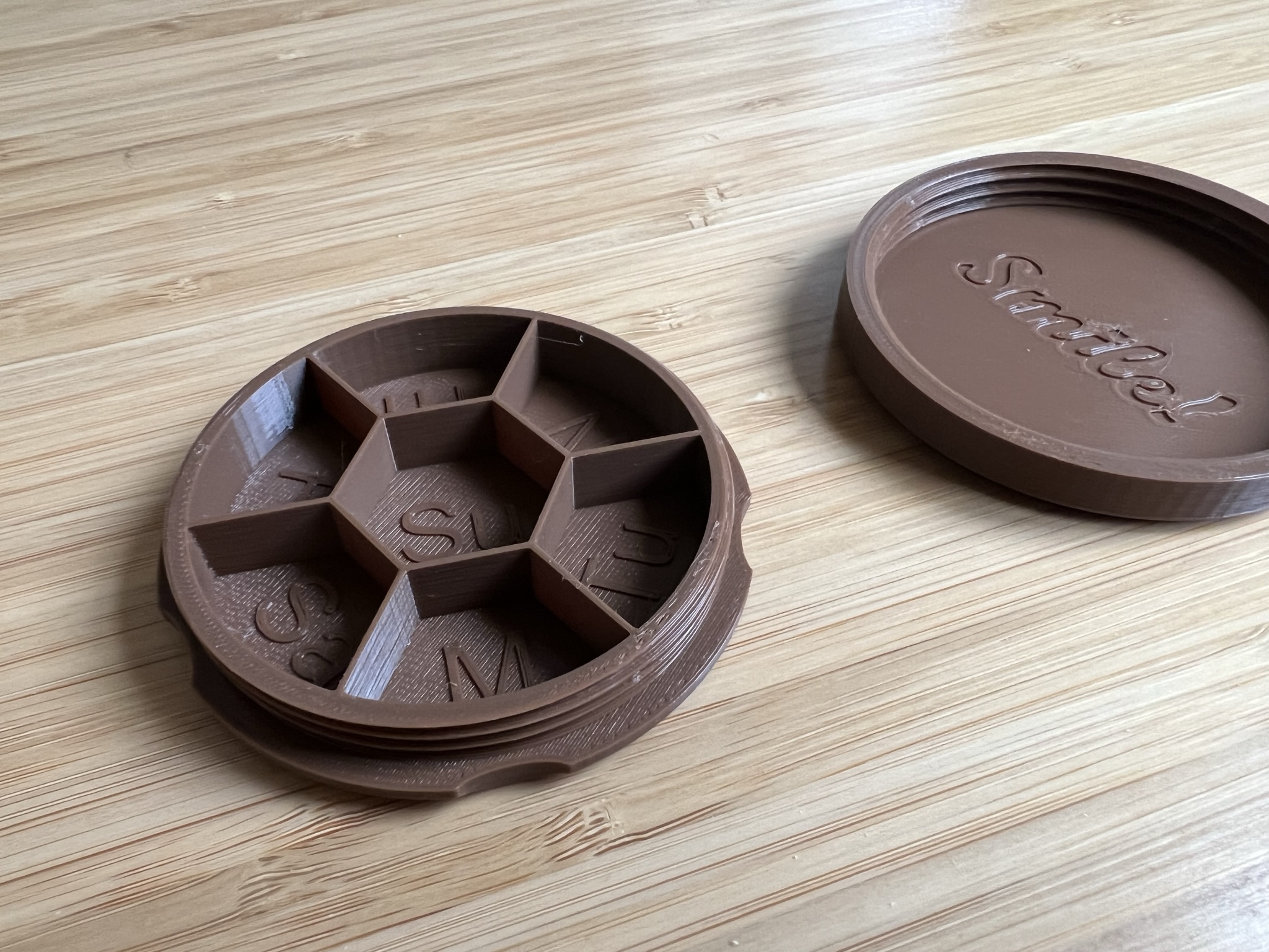 Seven day round pill box by EcoDad | Download free STL model ...