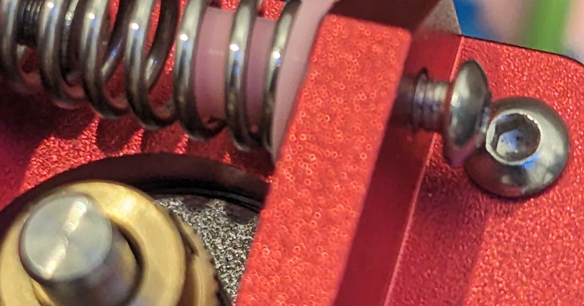 Extruder spring tension hat by Paul Nitsch | Download free STL model ...