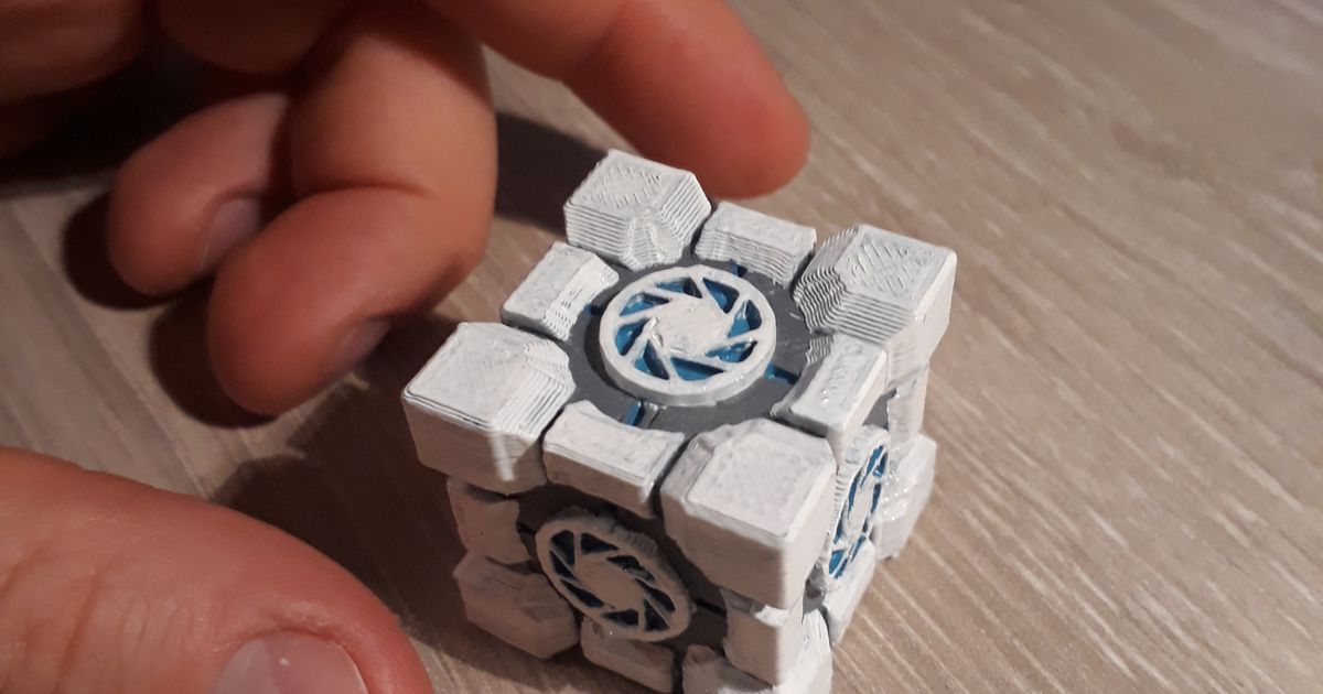 Aperture Science Cubes (Portal) von Jm | Kostenloses STL-Modell ...