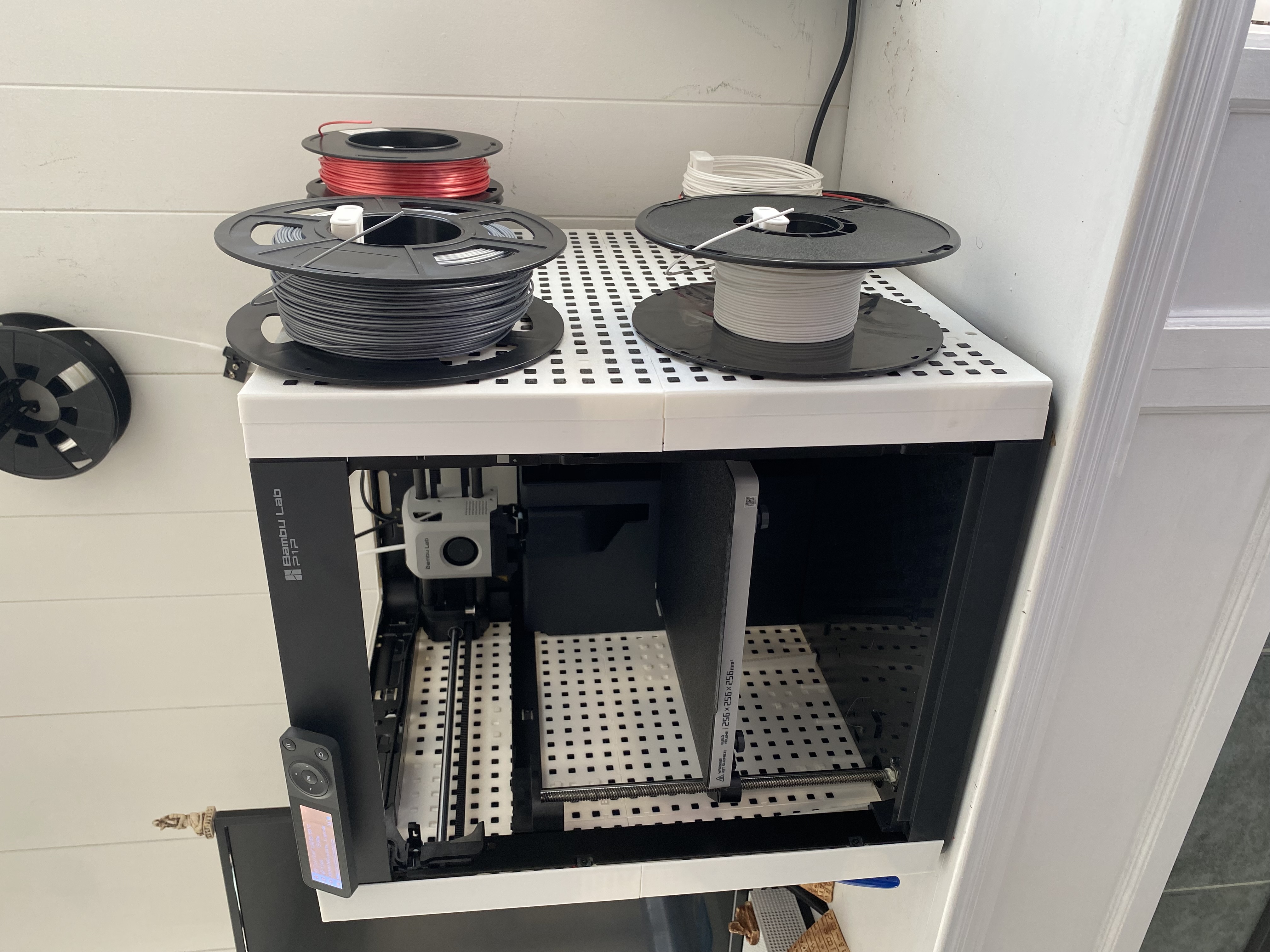 Pegboard Spool Holder for Bambulab P1P by AdamWhalley | Download free ...