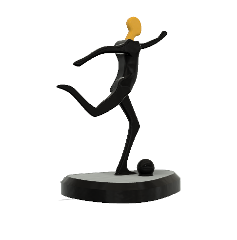 Football Athlete Minimalistic Square by Black Jack | Download free STL ...