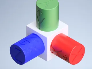 XYZ Axis Block by bbuonomo | Download free STL model | Printables.com