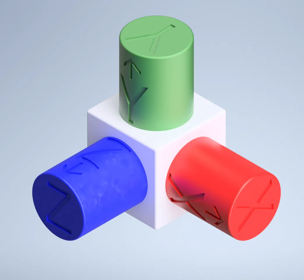 XYZ Axis Block by bbuonomo | Download free STL model | Printables.com