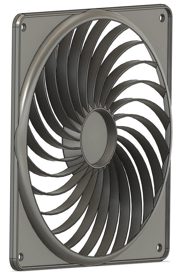 Fan shrouds 140mm by Ravenwreck | Download free STL model | Printables.com