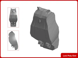 LowPoly Owl by Q52 | Download free STL model | Printables.com