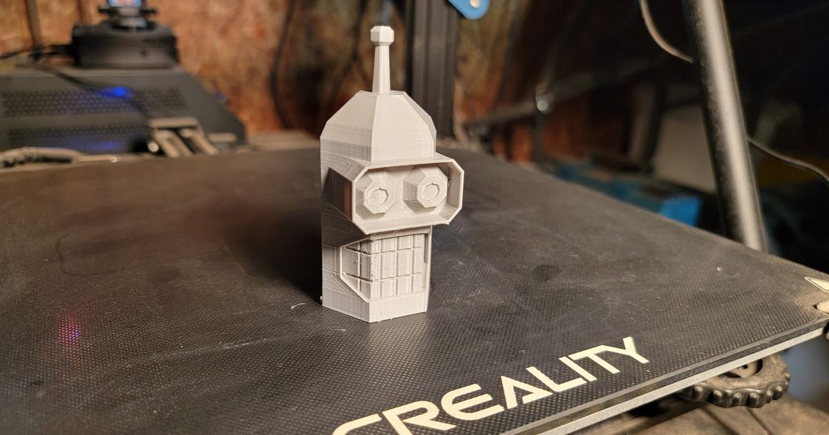 Low Poly Bender Bending Rodriguez by Angrysquirrel | Download free STL ...