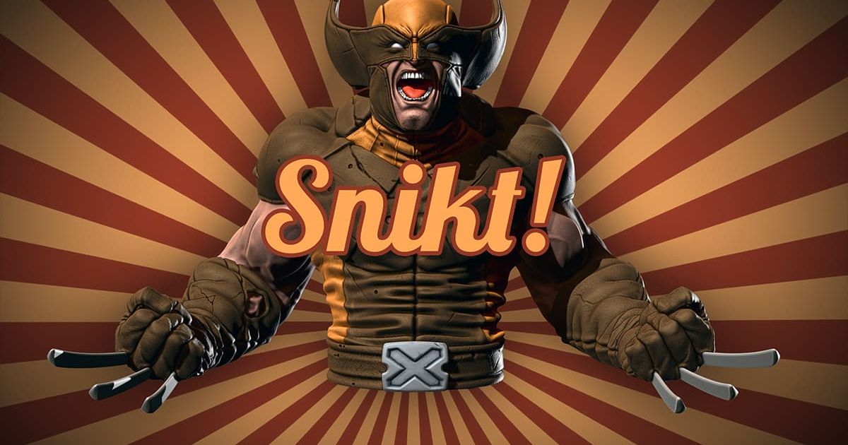 Wolverine SNIKT! bust by Eastman | Printables Store