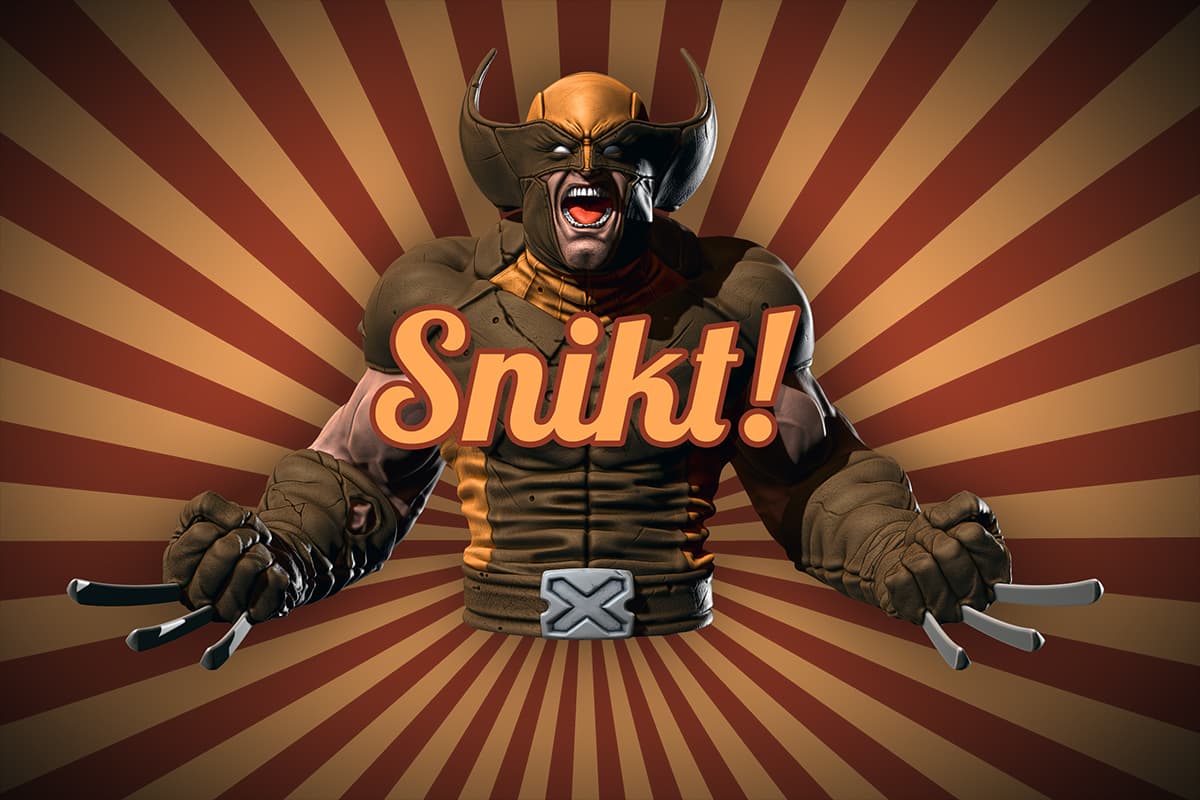Wolverine SNIKT! bust by Eastman | Printables Store