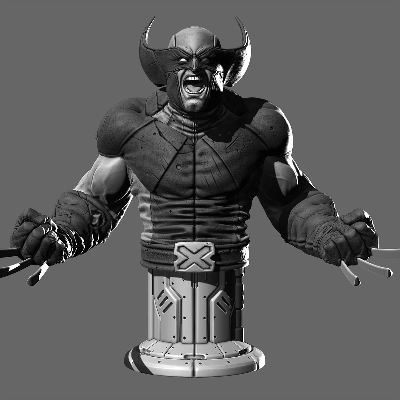 Wolverine SNIKT! bust by Eastman | Printables Store
