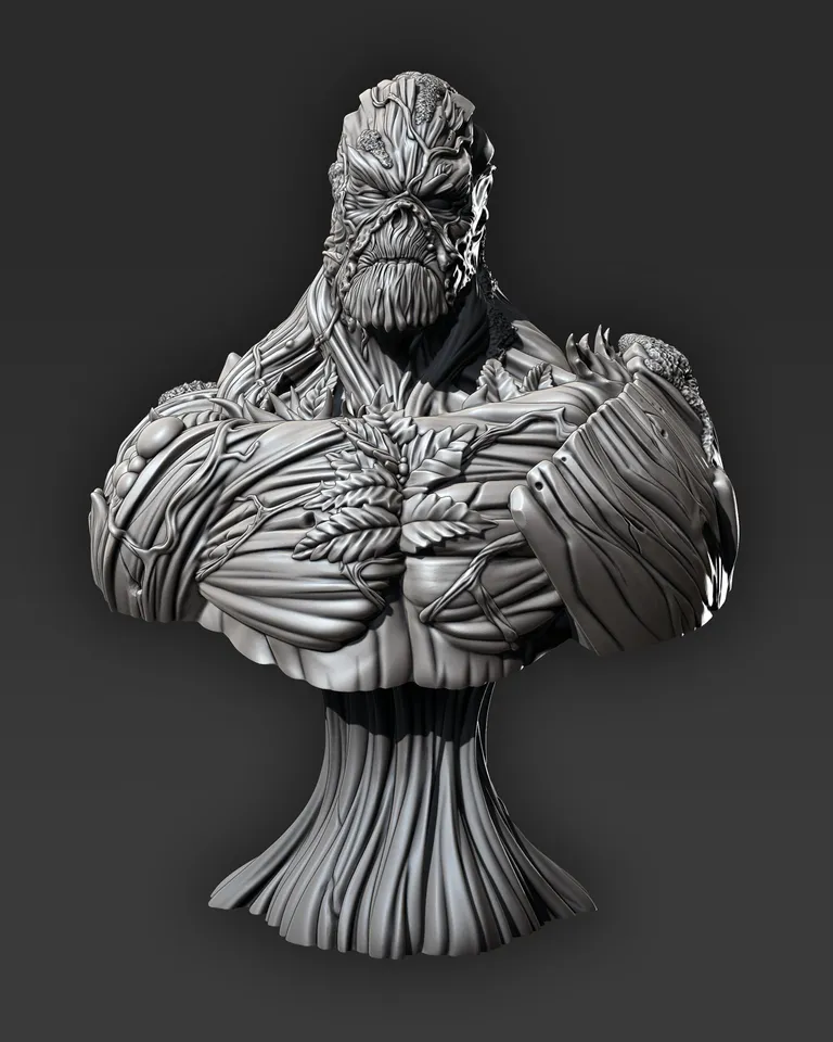 Swamp Thing Bust by Eastman | Download free STL model | Printables.com