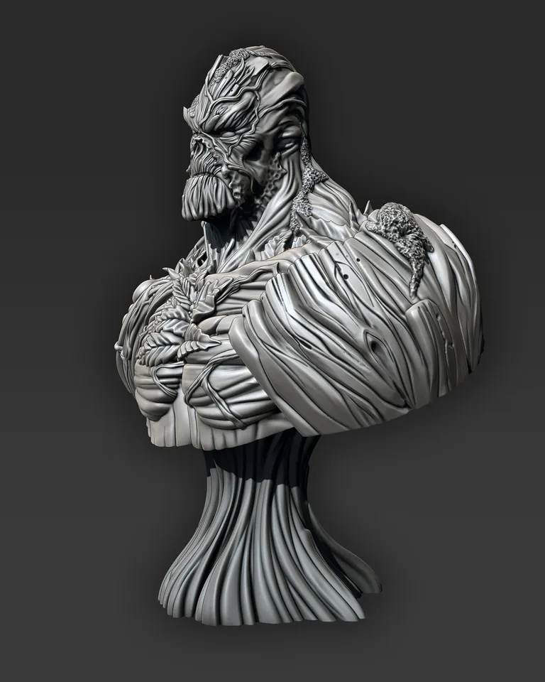 Swamp Thing Bust by Eastman | Download free STL model | Printables.com