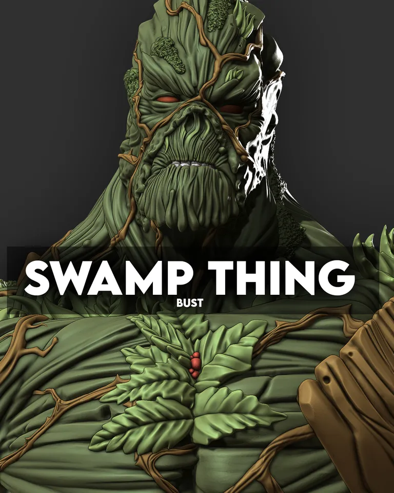 Swamp Thing Bust by Eastman | Download free STL model | Printables.com