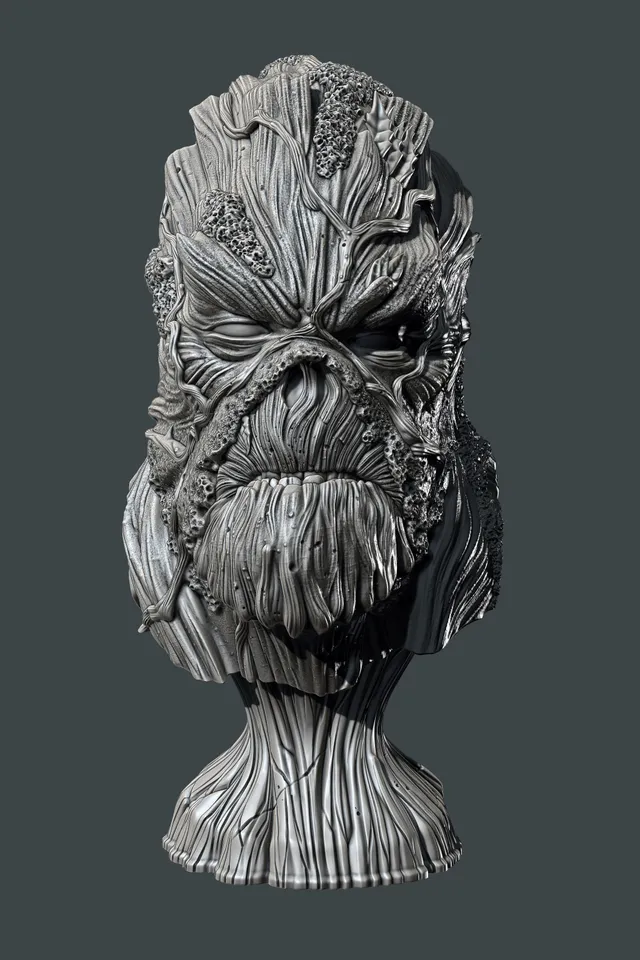 Swamp Thing (Detailed Head) Bust by Eastman | Download free STL model ...